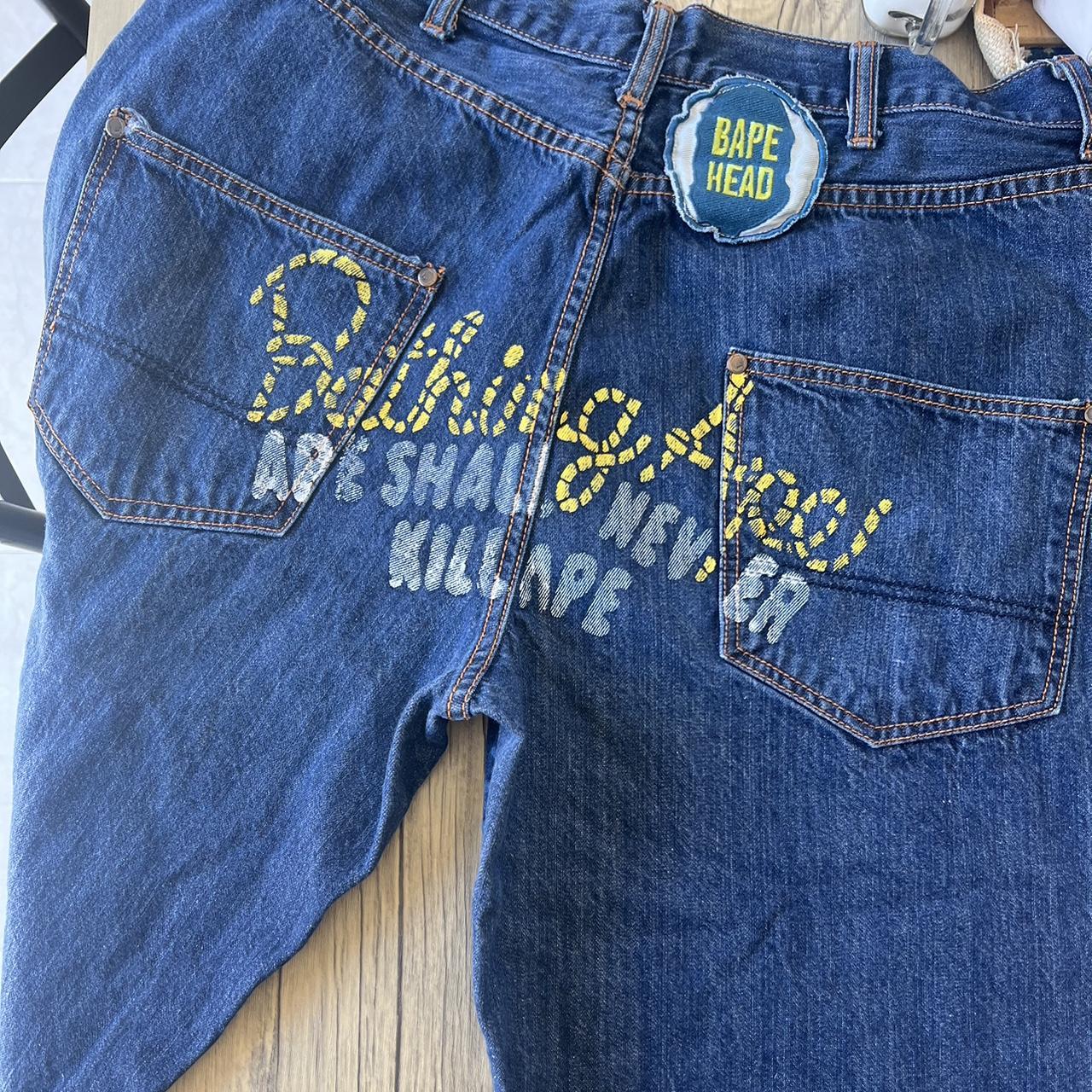 BAPE BATHING APE SHORTS JEAN comes from a loved... - Depop