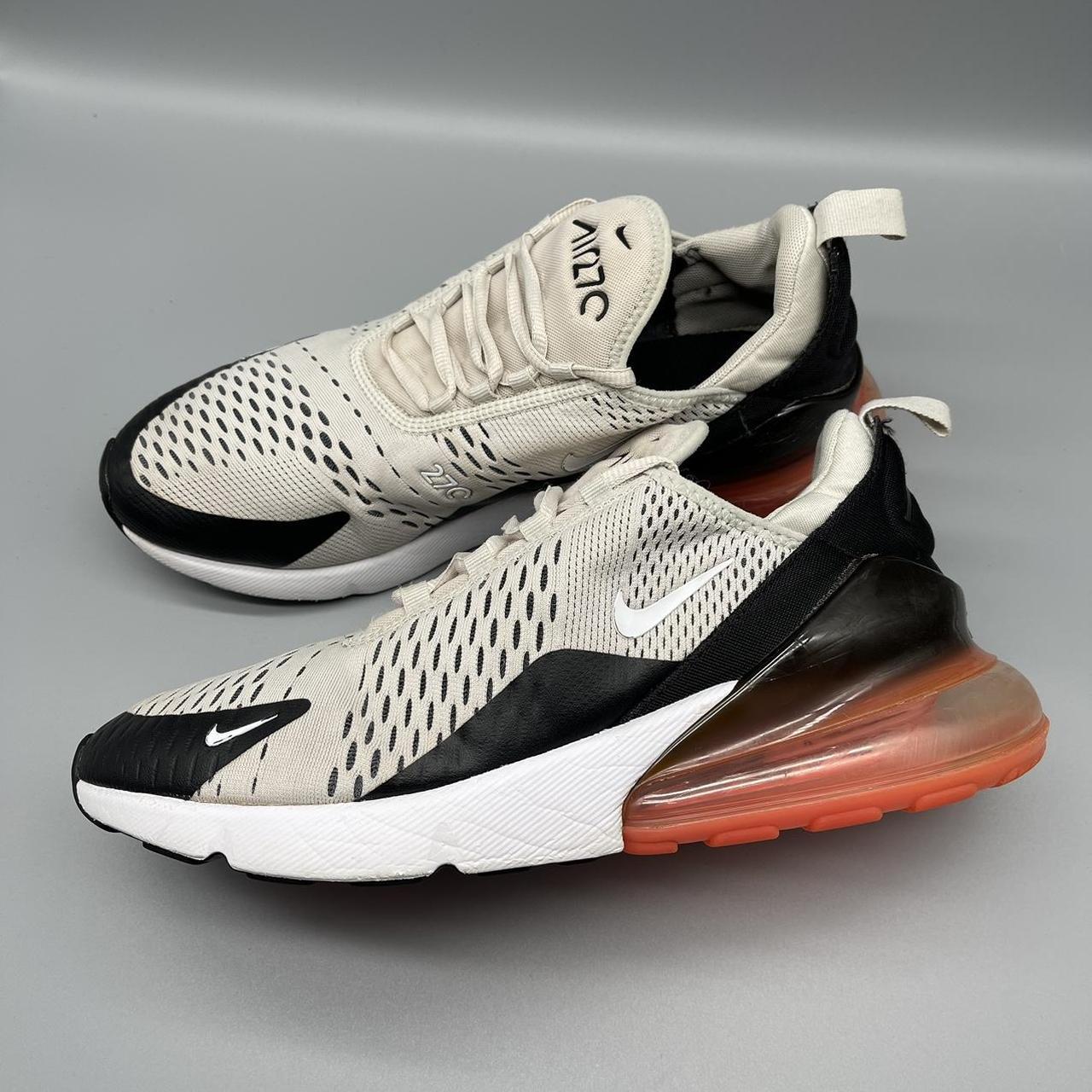 Nike Air Max 270 Light Bone Hot Punch - UK Size... - Depop