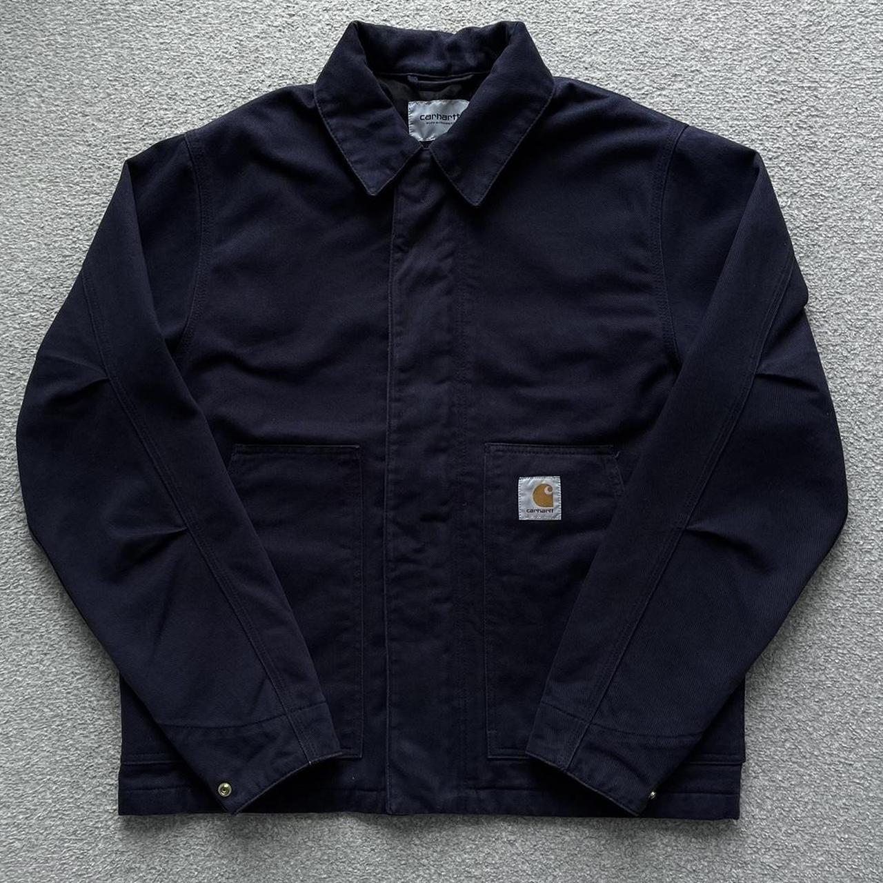 Carhartt Arcan Jacket in Navy Full Zip plus buttons... - Depop