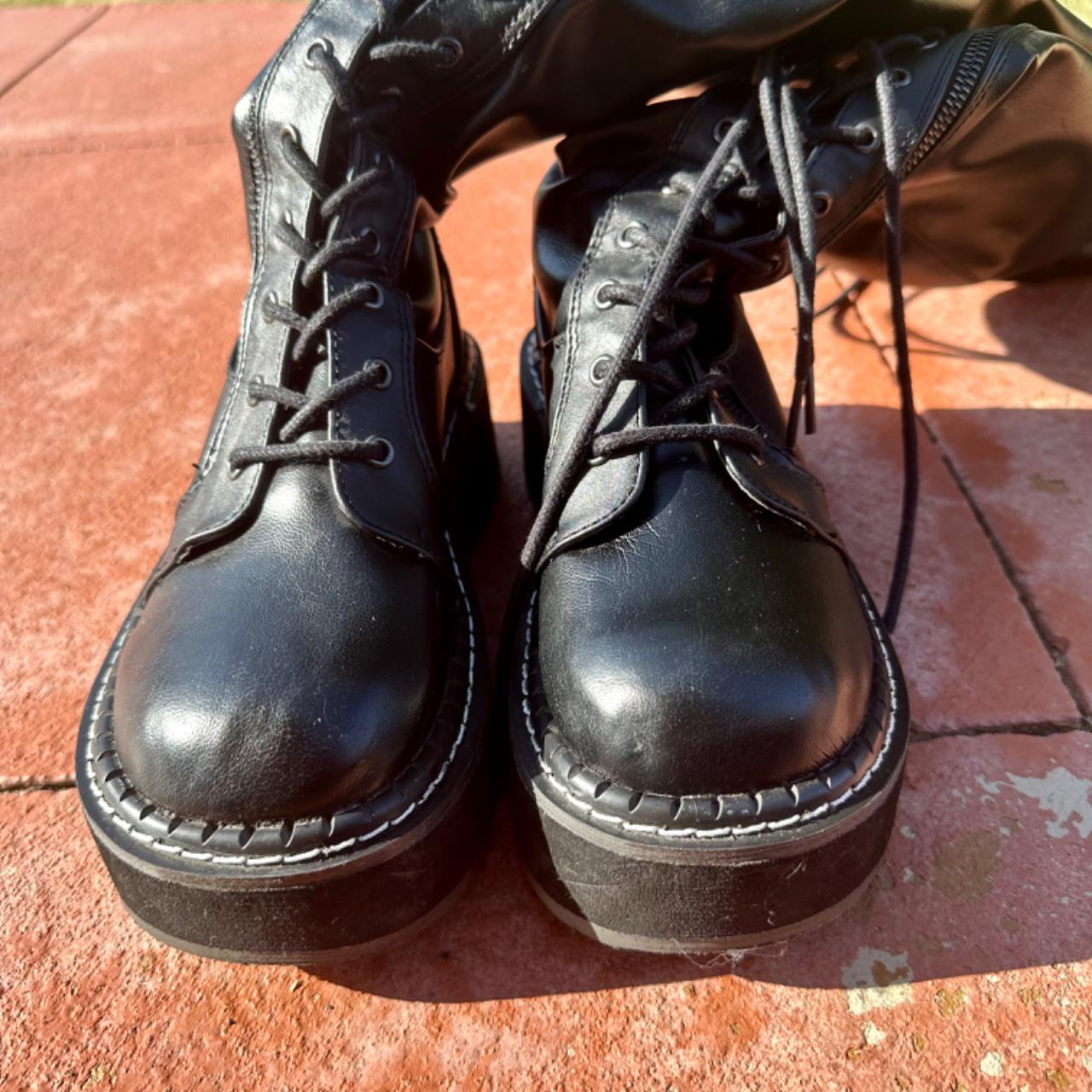 Demonia Emily 375 Thigh High Boots Size: 6 - Depop