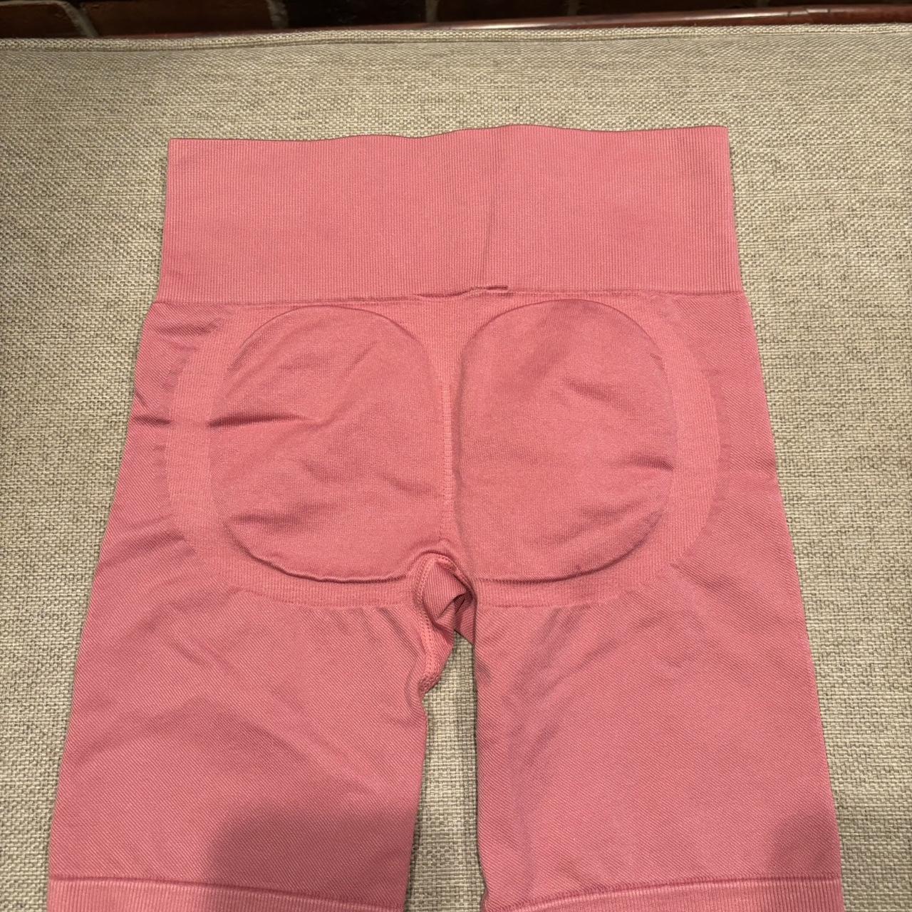 Pink Bo And Tee Biker Shorts Depop