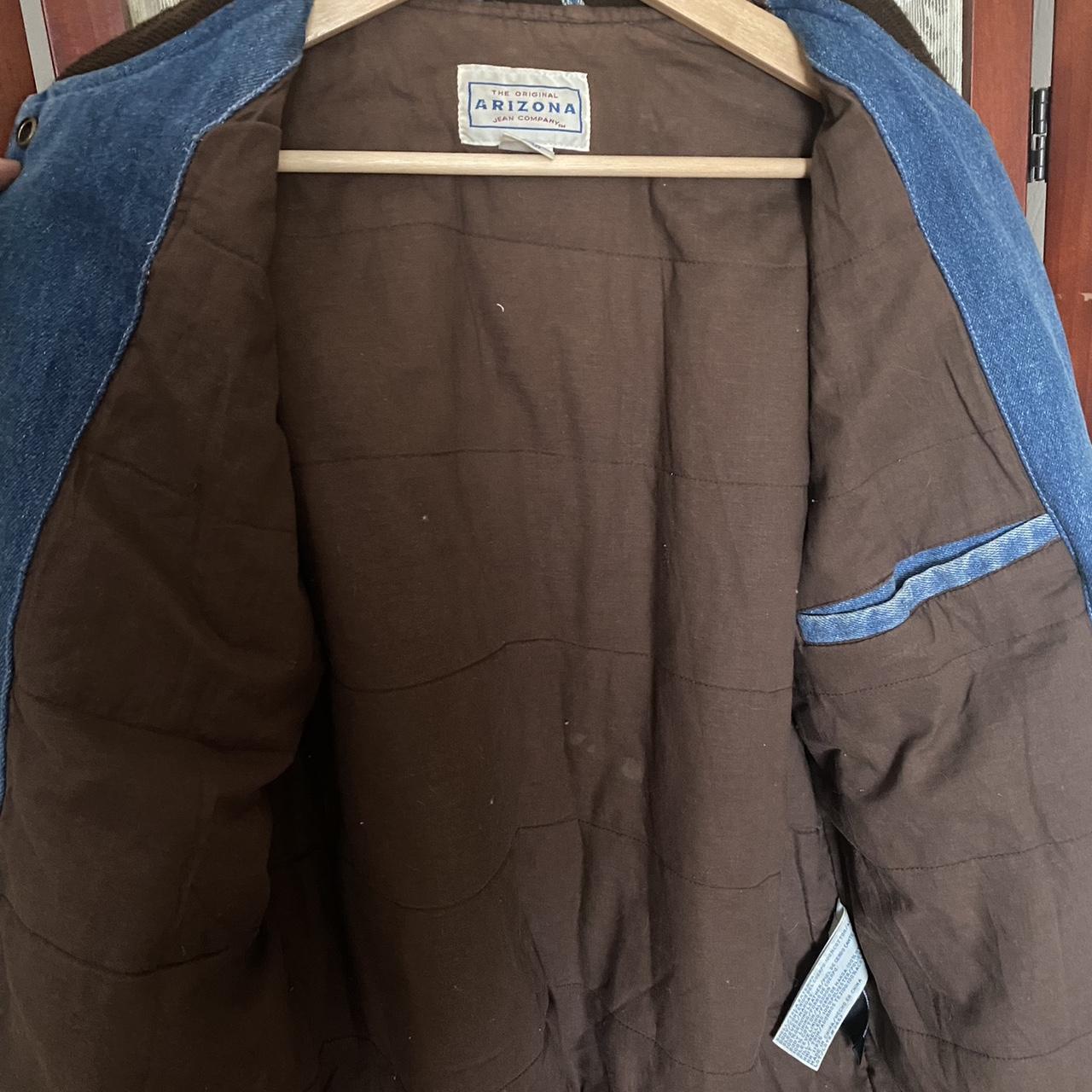 VINTAGE 90's Arizona Jean Jacket Mens Small Suede... - Depop