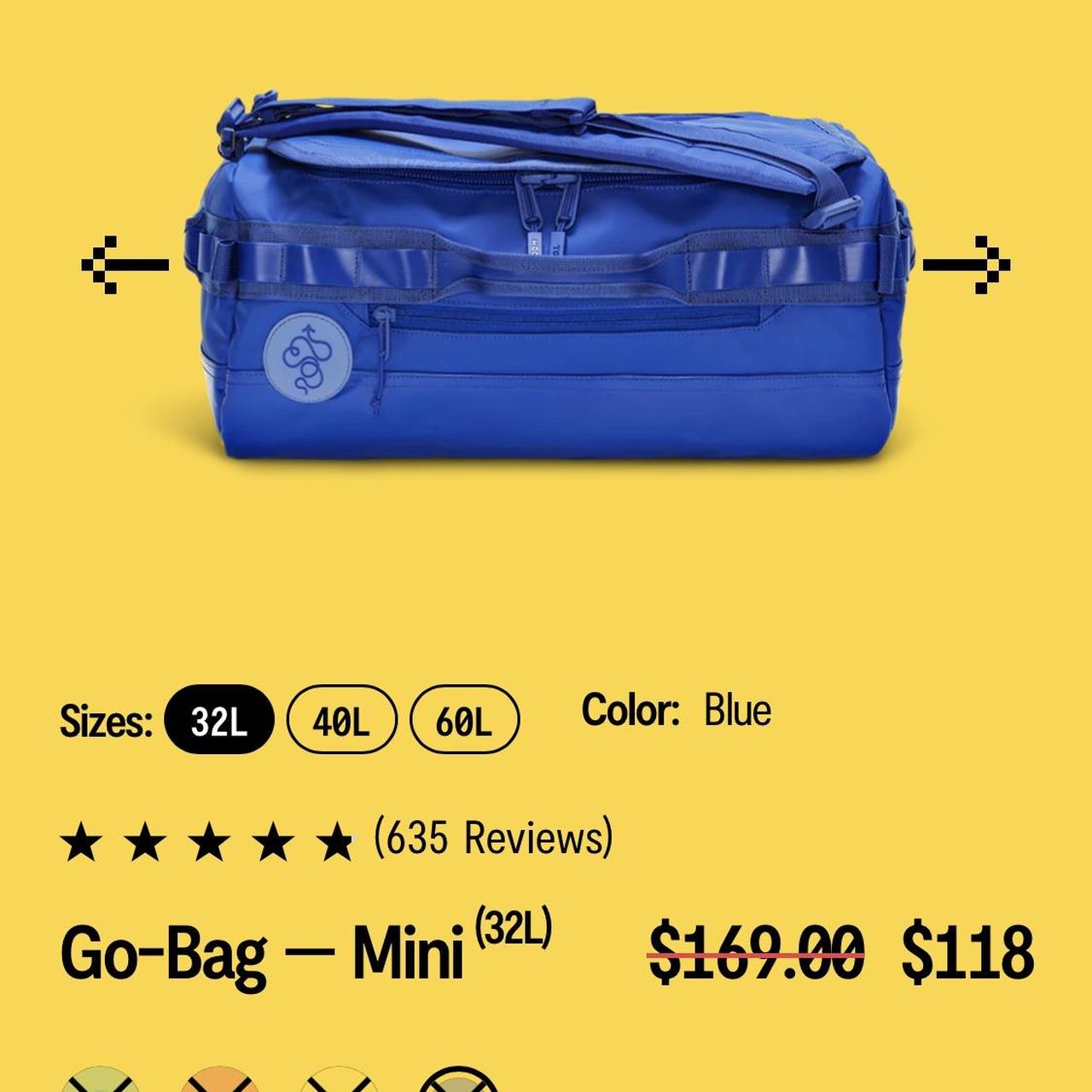 New Baboon to the Moon Go-Bag Mini in Navy Blue (not... - Depop