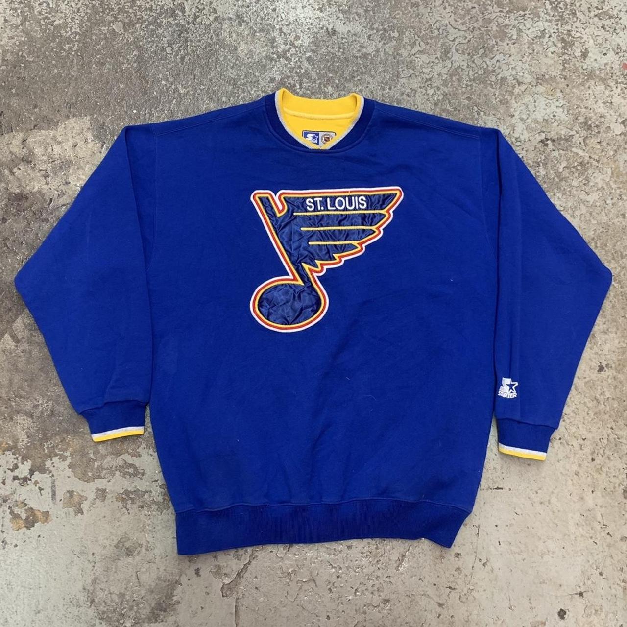 Vintage 90s St Louis blues nhl embroidered logo... - Depop