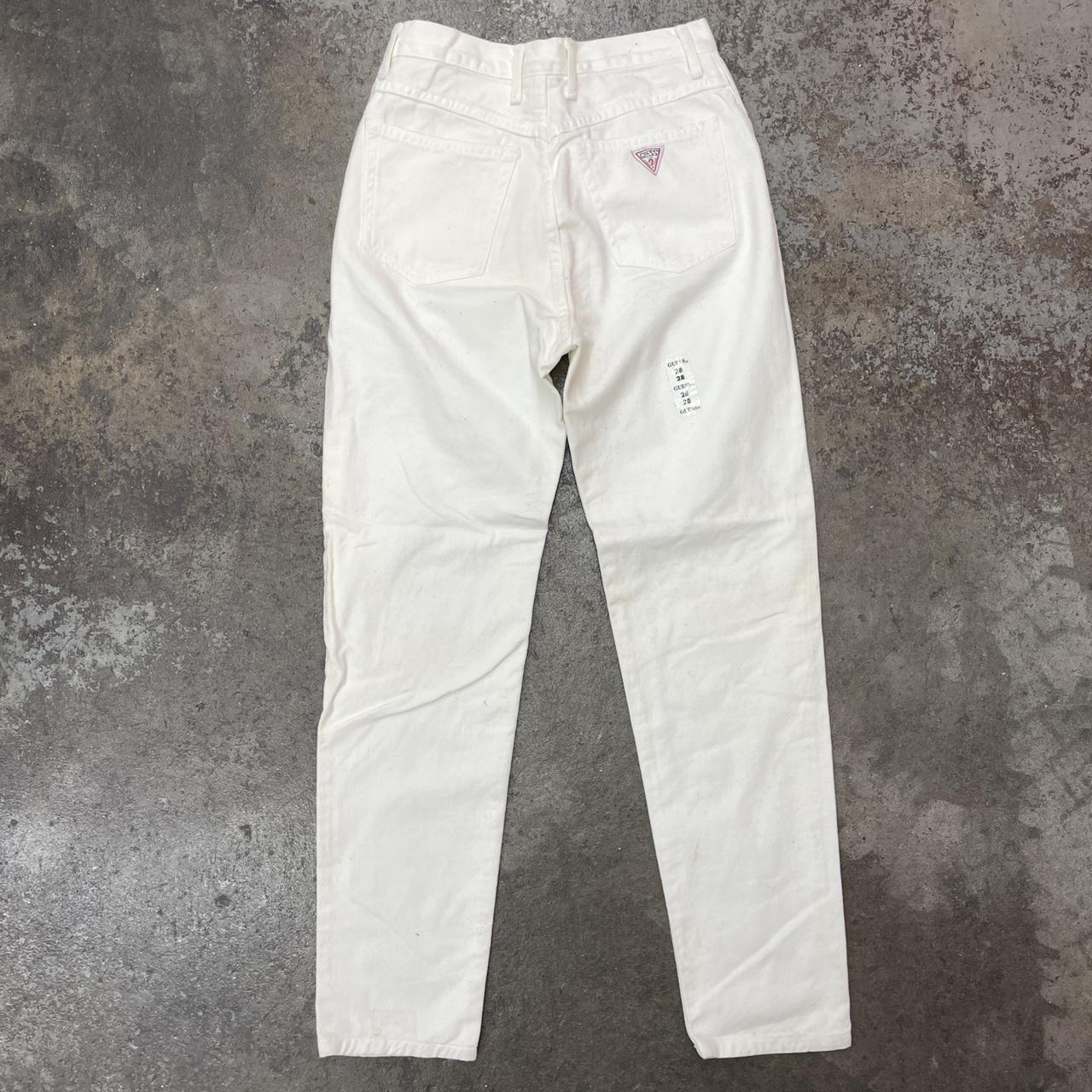 vintage 1990s guess made in usa slim fit denim jeans... - Depop