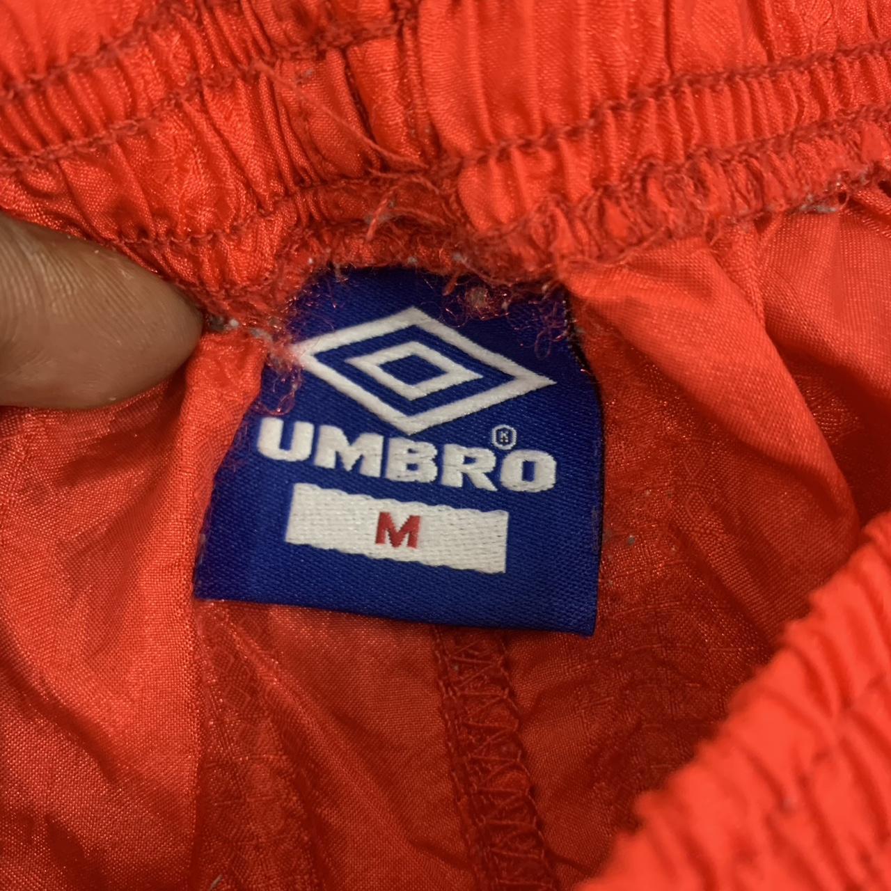 vintage 90s Umbro classic logo print vibrant nylon... - Depop