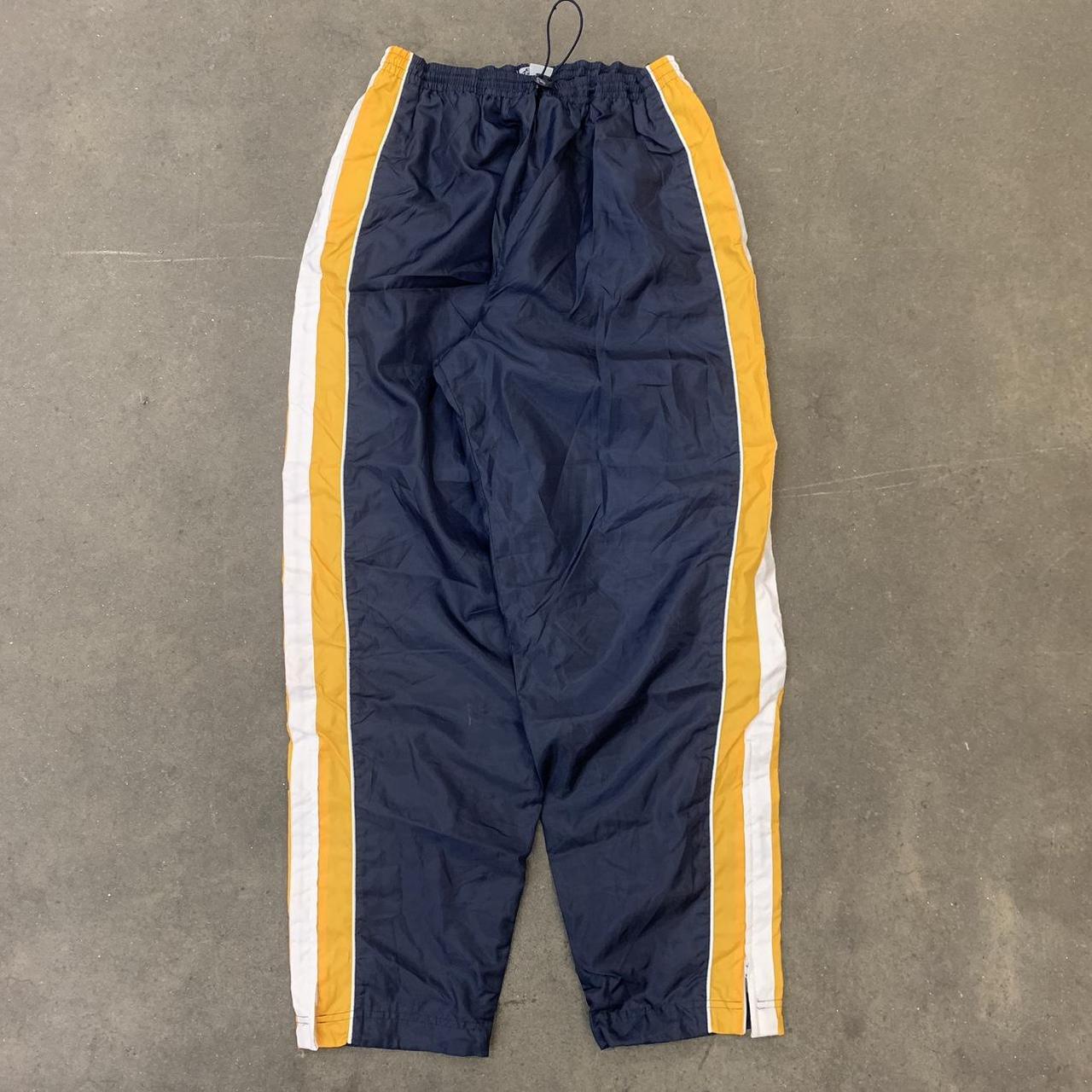 vintage 90s Vibrant baggy nylon two tone track... - Depop