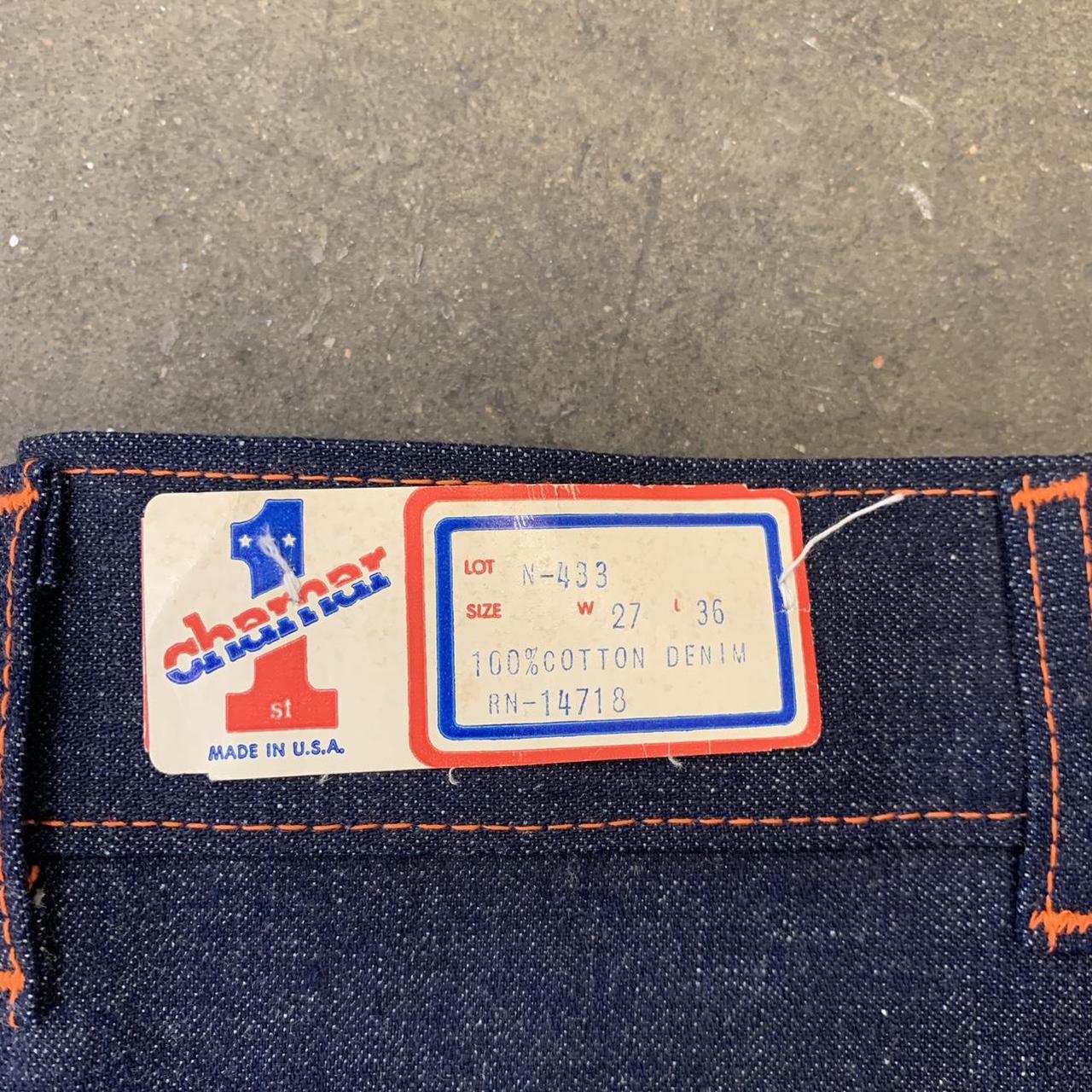 vintage 70s Chamar super stacked flared cut dark... - Depop