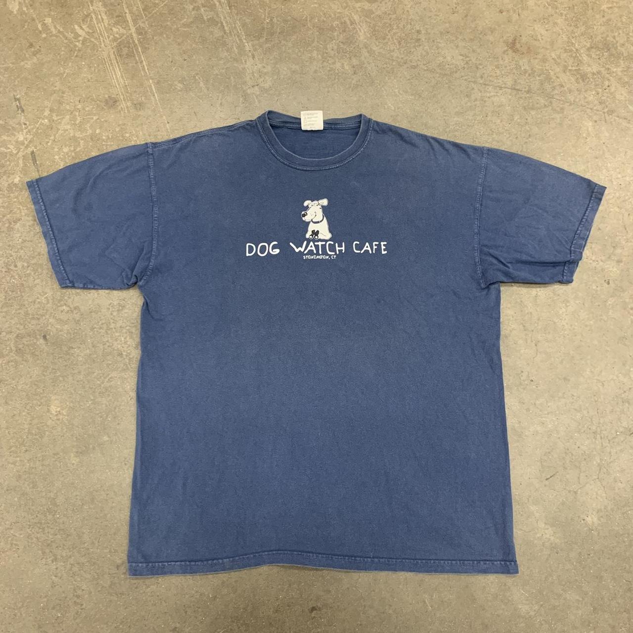 vintage Y2K Dog Watch Cafe cartoon dog print... - Depop