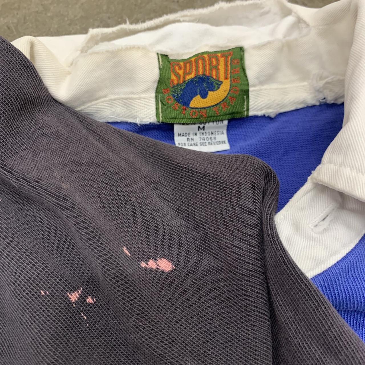 vintage 90s Sport color blocked longsleeve polo... - Depop