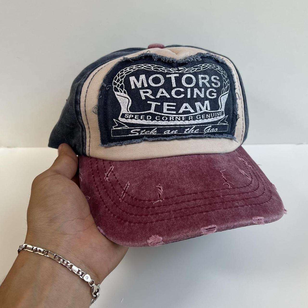 vintage y2k retro style motors racing team... - Depop