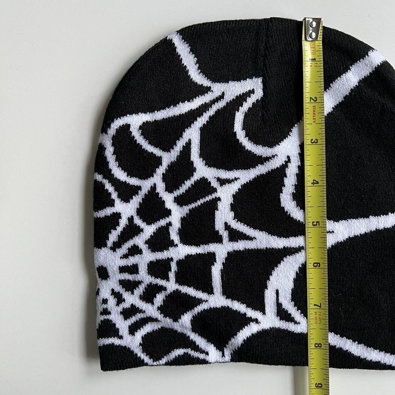 y2k 2000s grunge gothic spiderweb black and white... | Depop