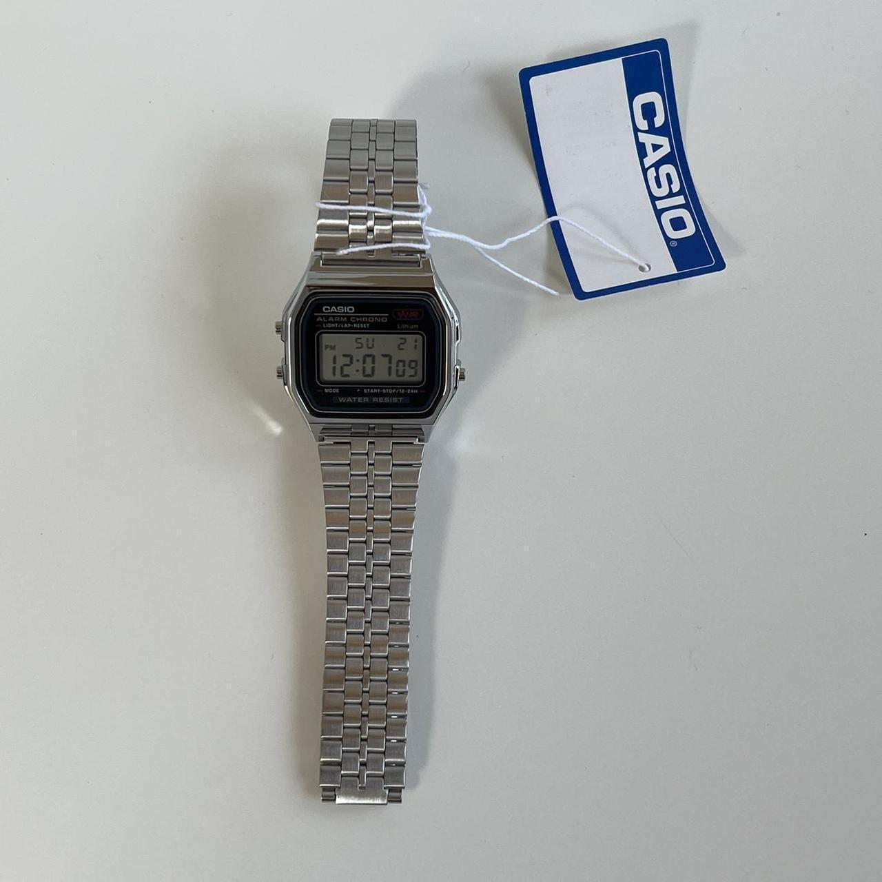 casio silver digital watch these watches are... - Depop
