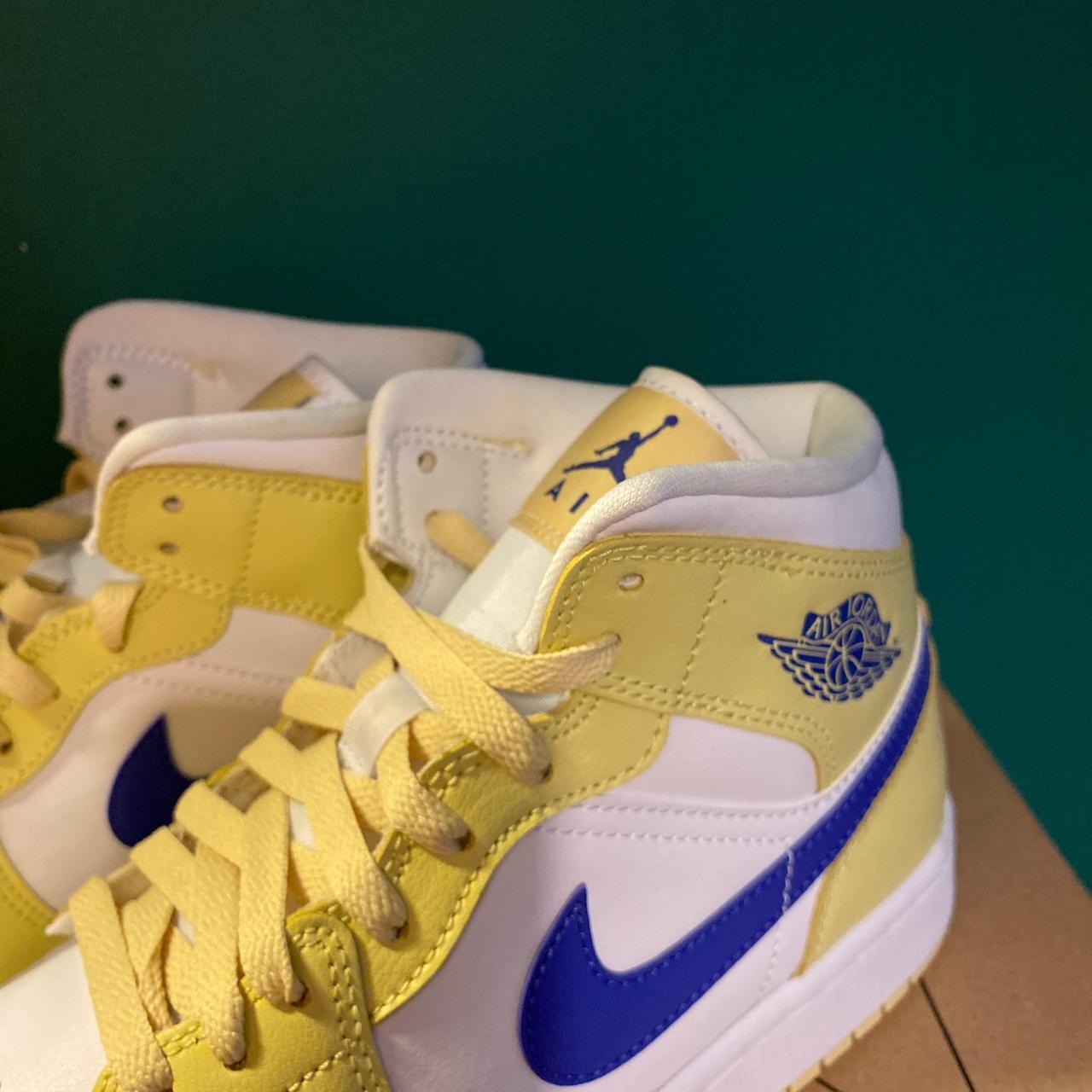 Nike AJ1 in Lemon Wash Box fresh, size 6 Jordans - Depop
