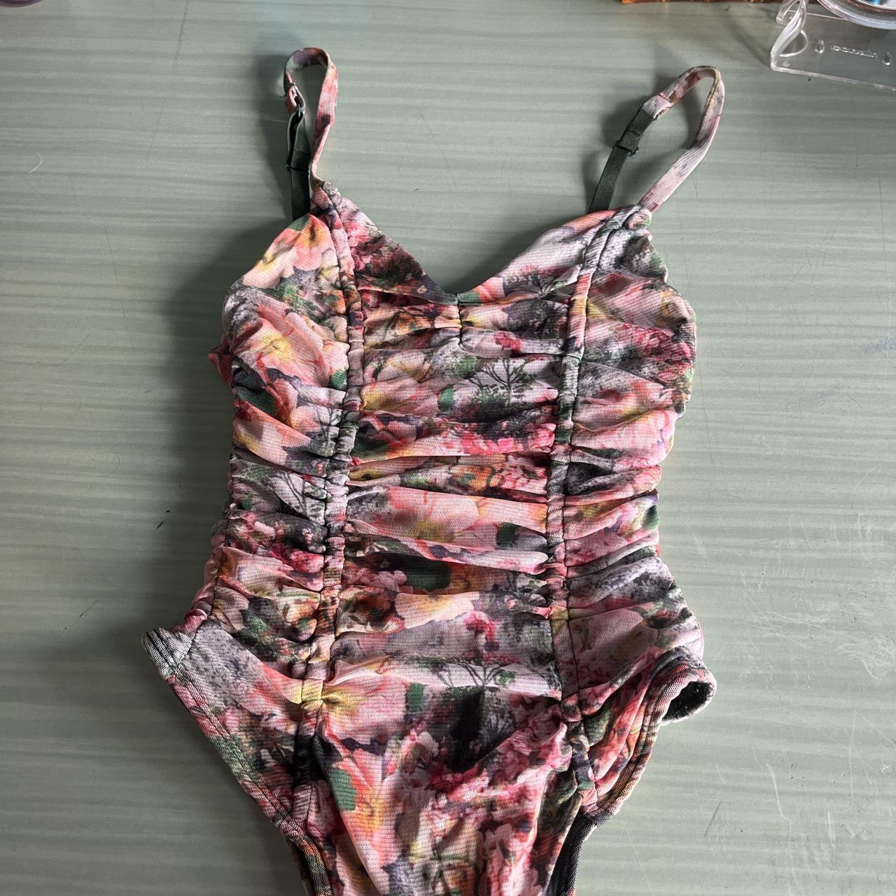 Urban outfitters (out from under) ruched floral... - Depop