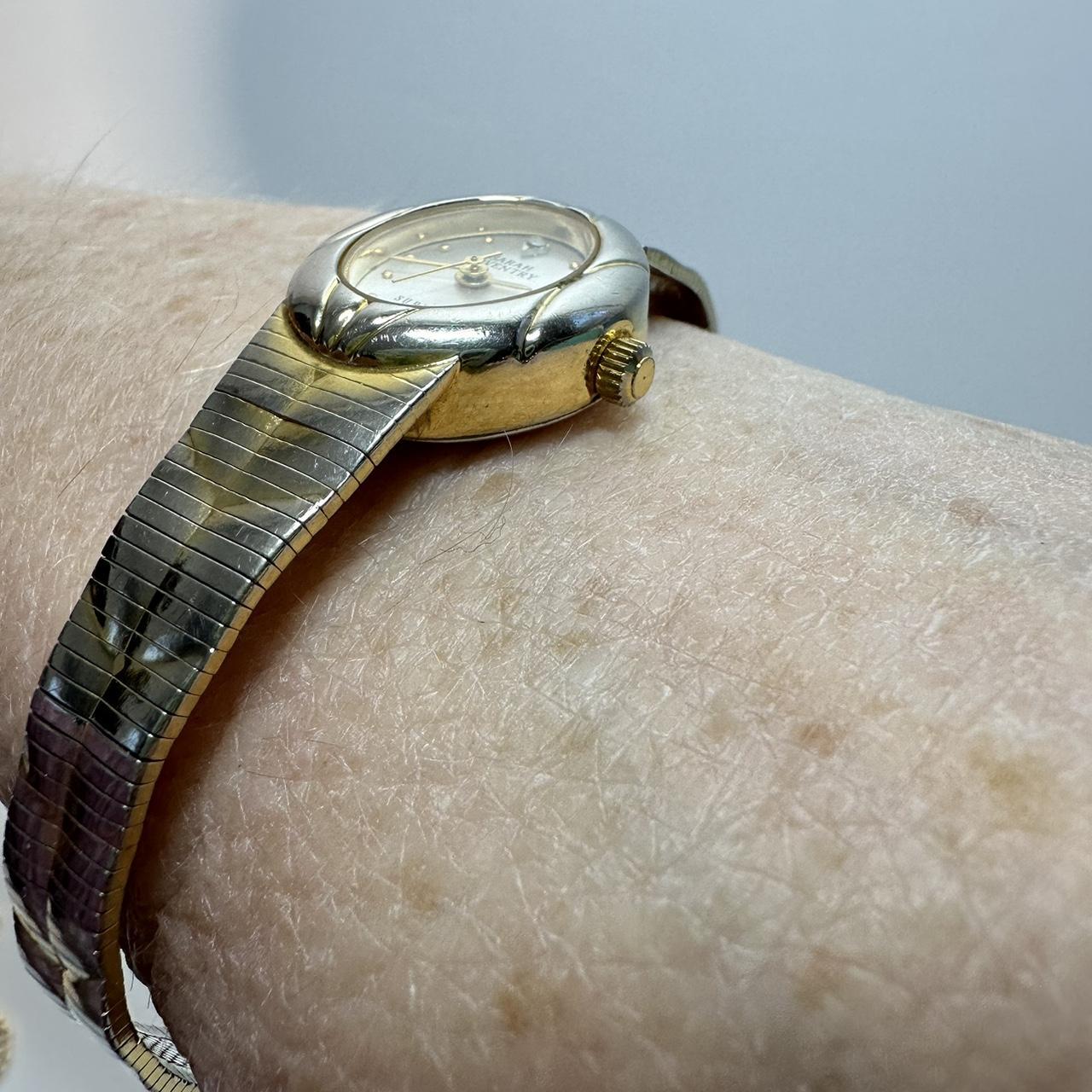 Vintage Sarah Coventry supreme wristwatch. Gold and... - Depop