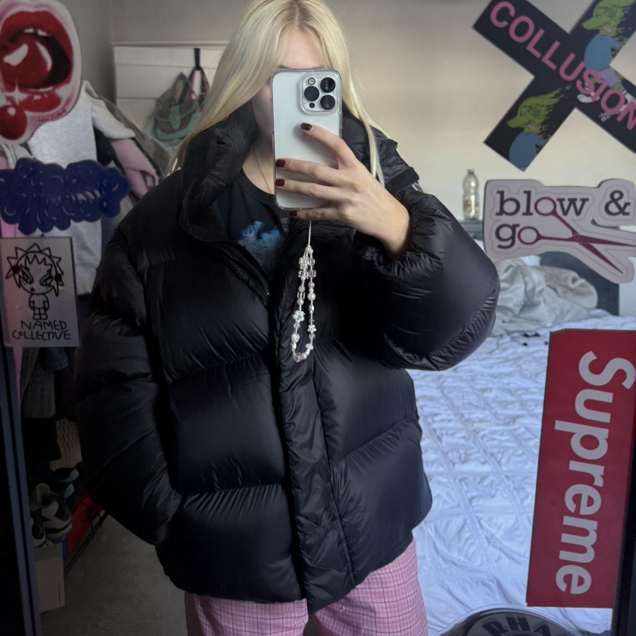 Weekday oversized 100% down puffer -only worn once... - Depop