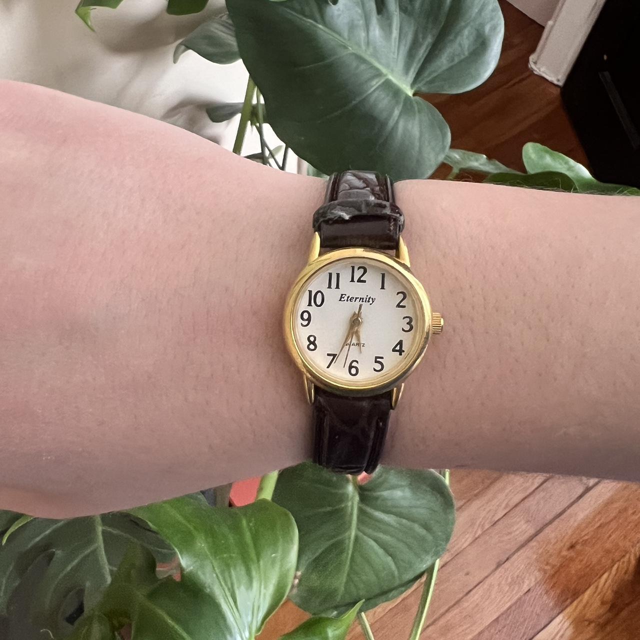 Women’s Eternity Watch. Love the mix of the leather... - Depop