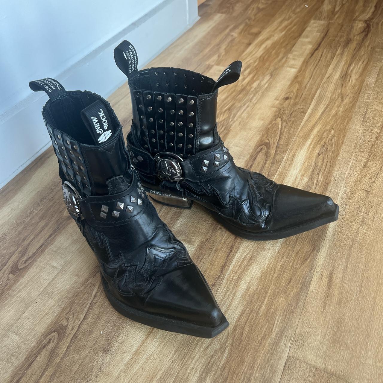 New Rock Cowboy Boots Size 7 - Unisex Have been... - Depop