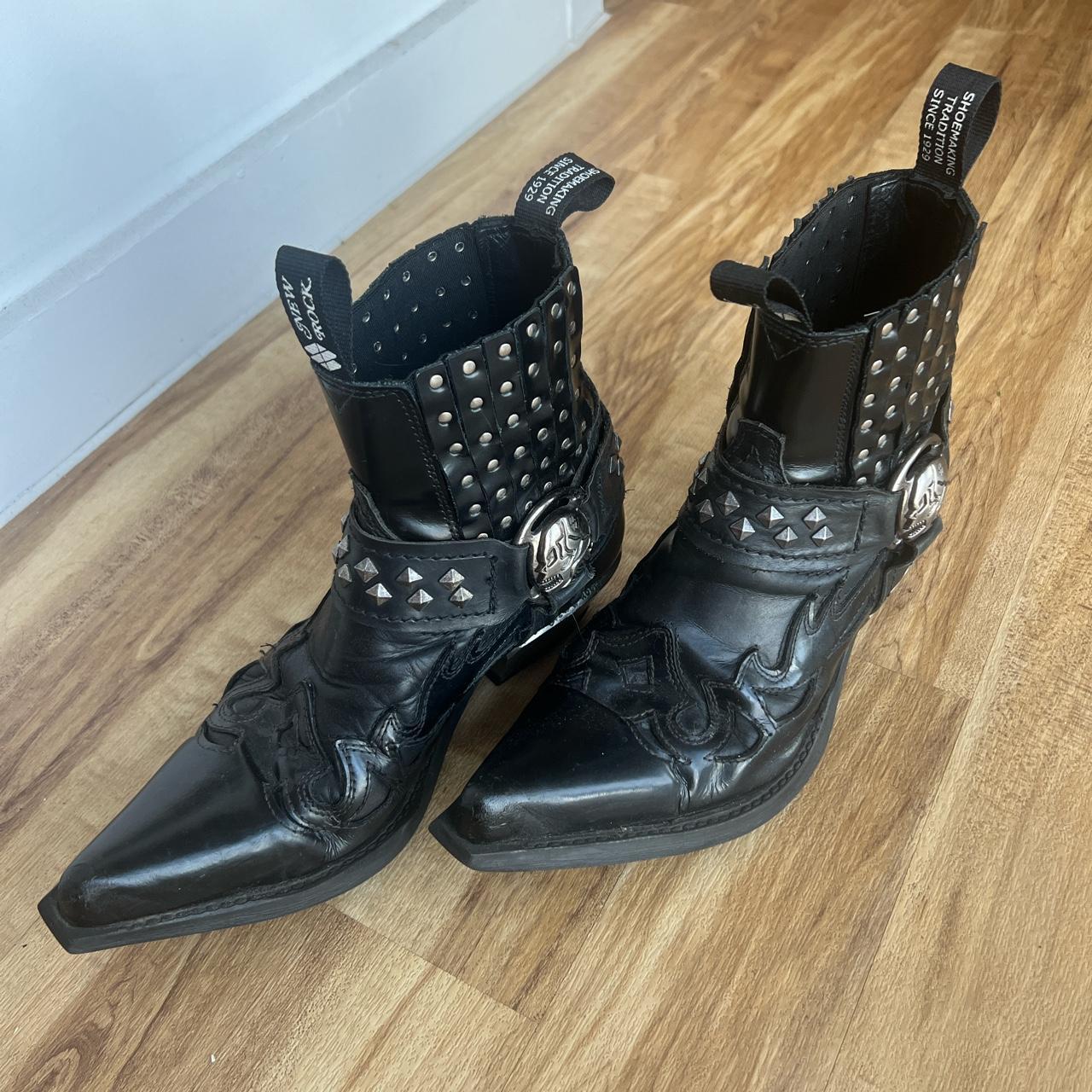 New Rock Cowboy Boots Size 7 - Unisex Have been... - Depop