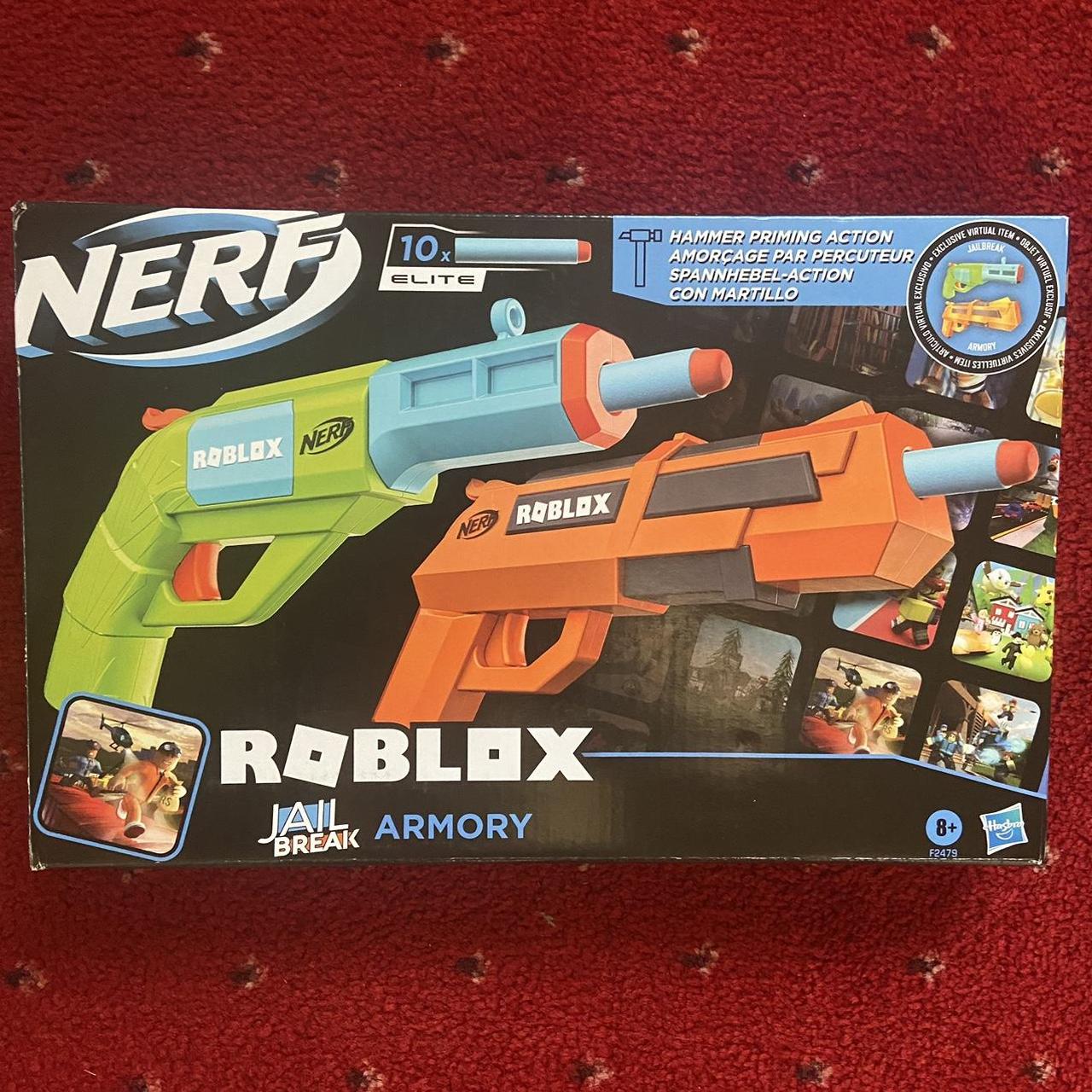 Nerf Roblox Jailbreak Armory Blasters 2-Pack F2479... - Depop