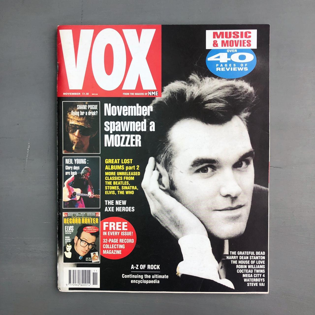 Vintage 90s 1991 VOX magazine morrisey / the smiths... - Depop