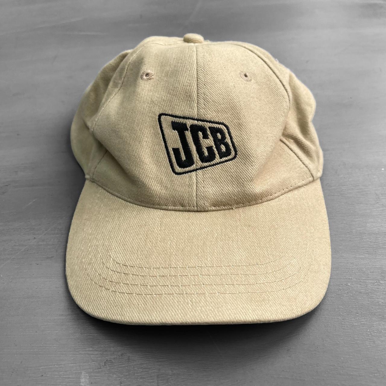 Vintage 2000s JCB graphic slogan logo souvenir cap... - Depop