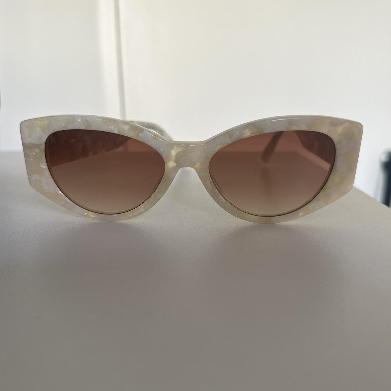 Authentic Mimco Off White Tortoise Shell Sunglasses.... - Depop