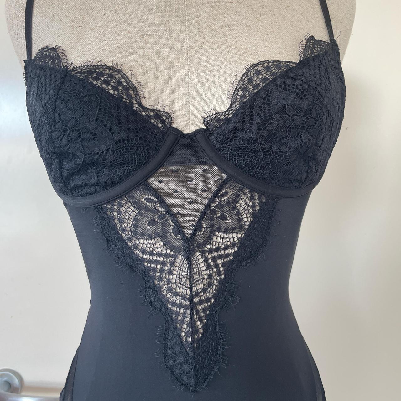GLASSONS lace black bodysuit • Condition:... - Depop