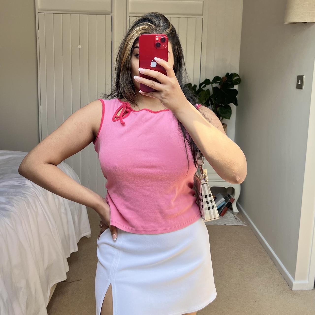 🍒 Cherry Drop 🍒 Vintage Contrast Tank Top Love this... - Depop