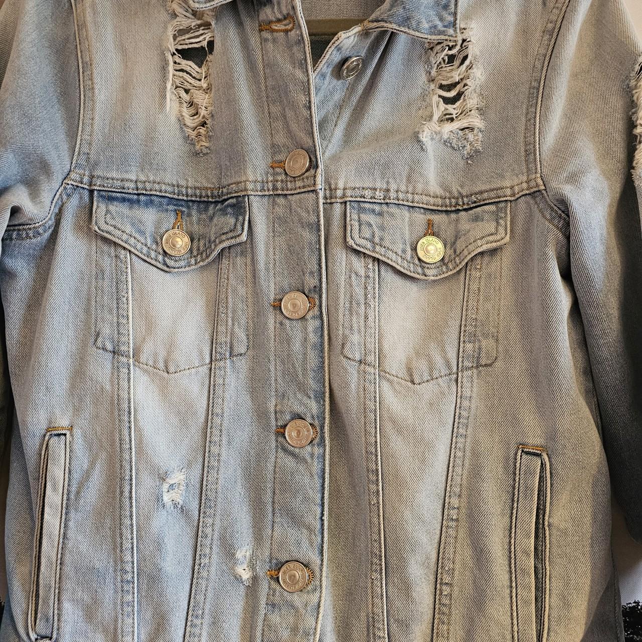 River Island demin jacket UK 10 Worn but in... - Depop