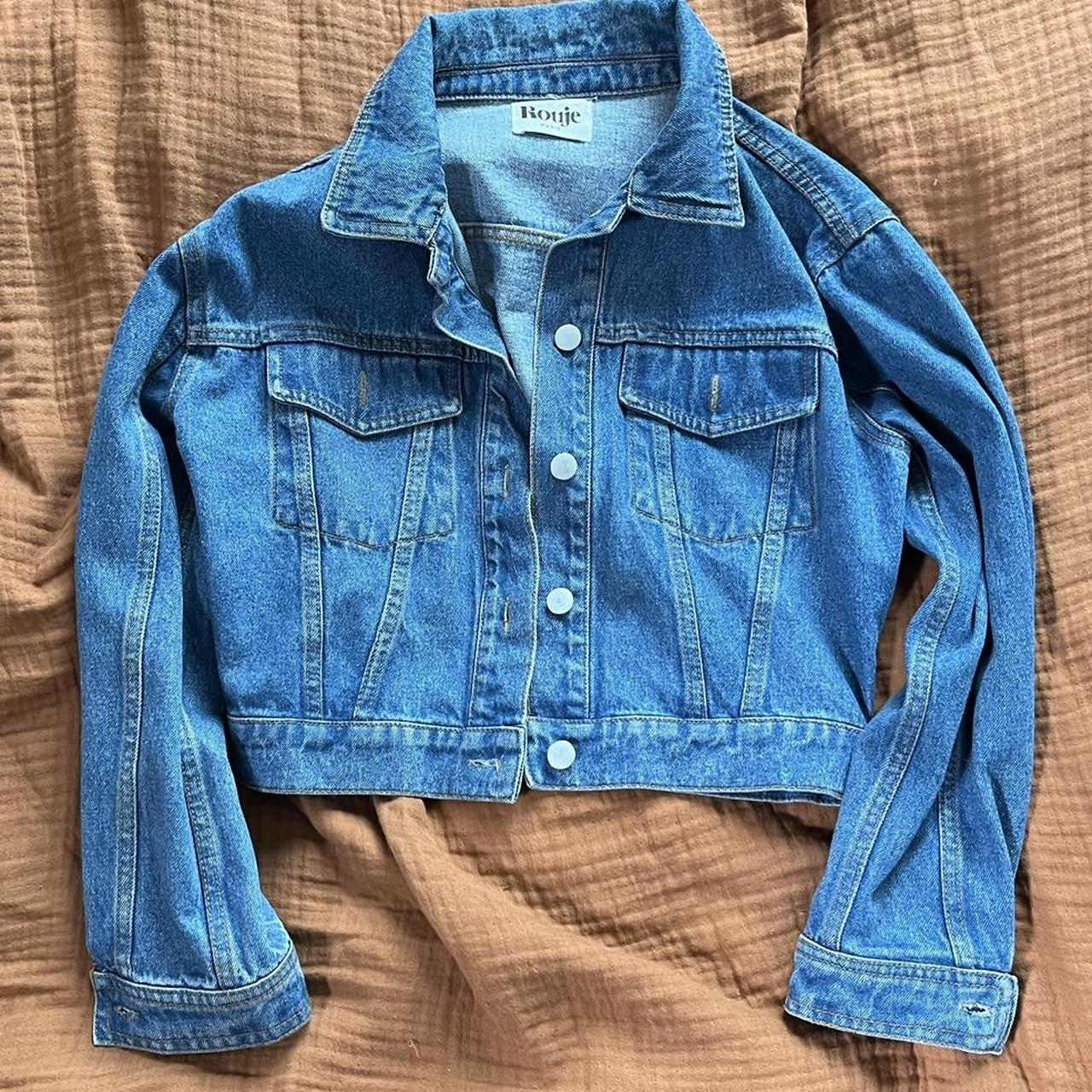 Rouje Paris cropped denim jacket XS - Depop