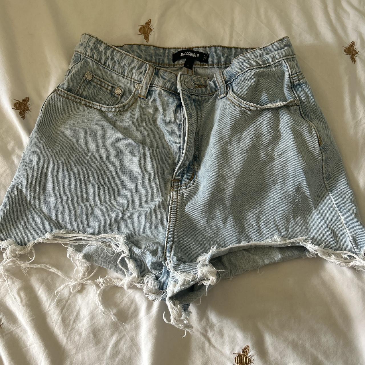 Misguided Denim distressed shorts - Depop