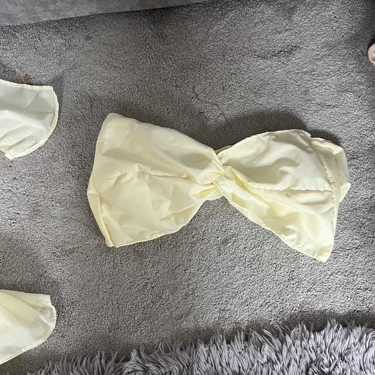 Lemon light yellow handmade bikini cover set Beach... - Depop