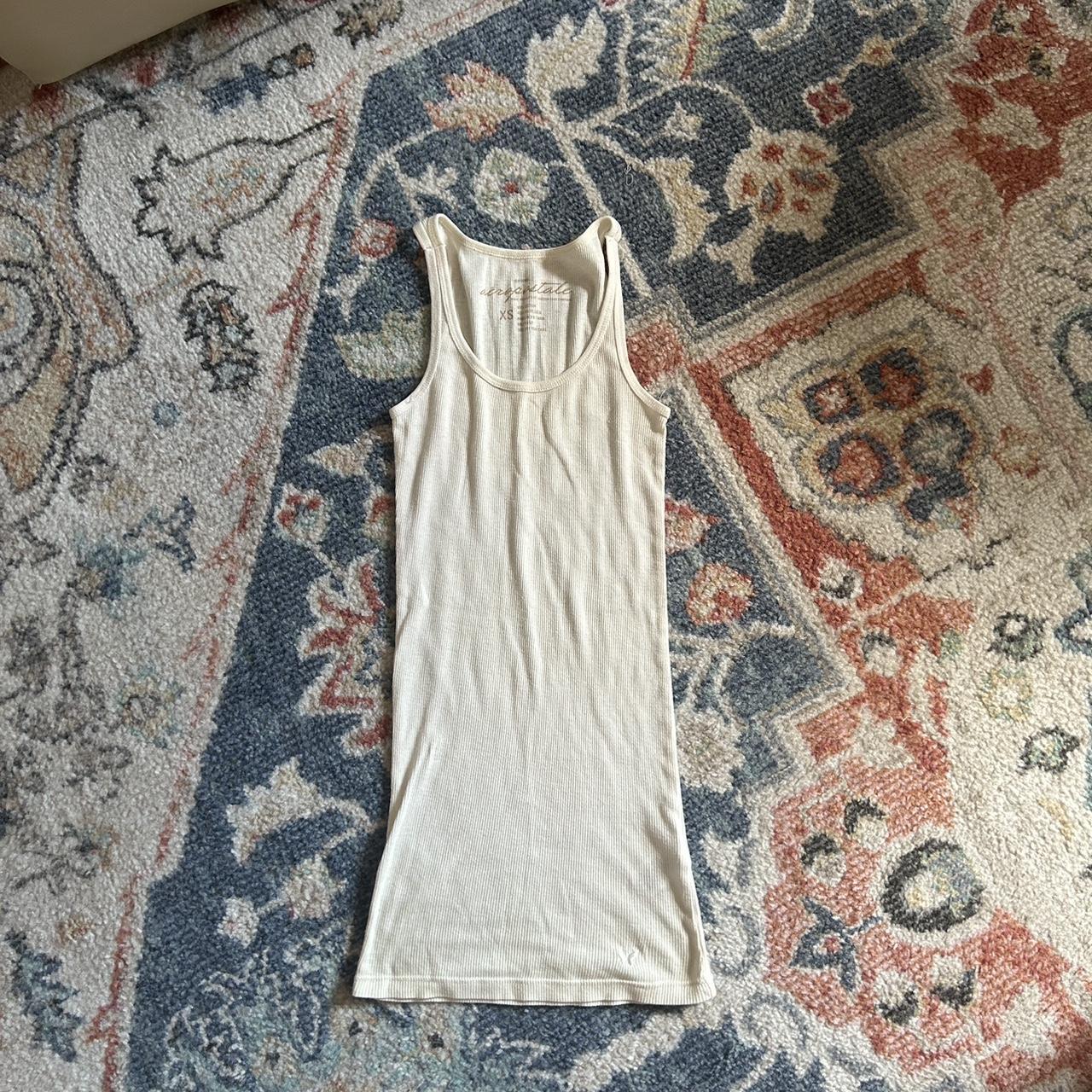 Early 2000’s plain white Aeropostale butterfly... - Depop