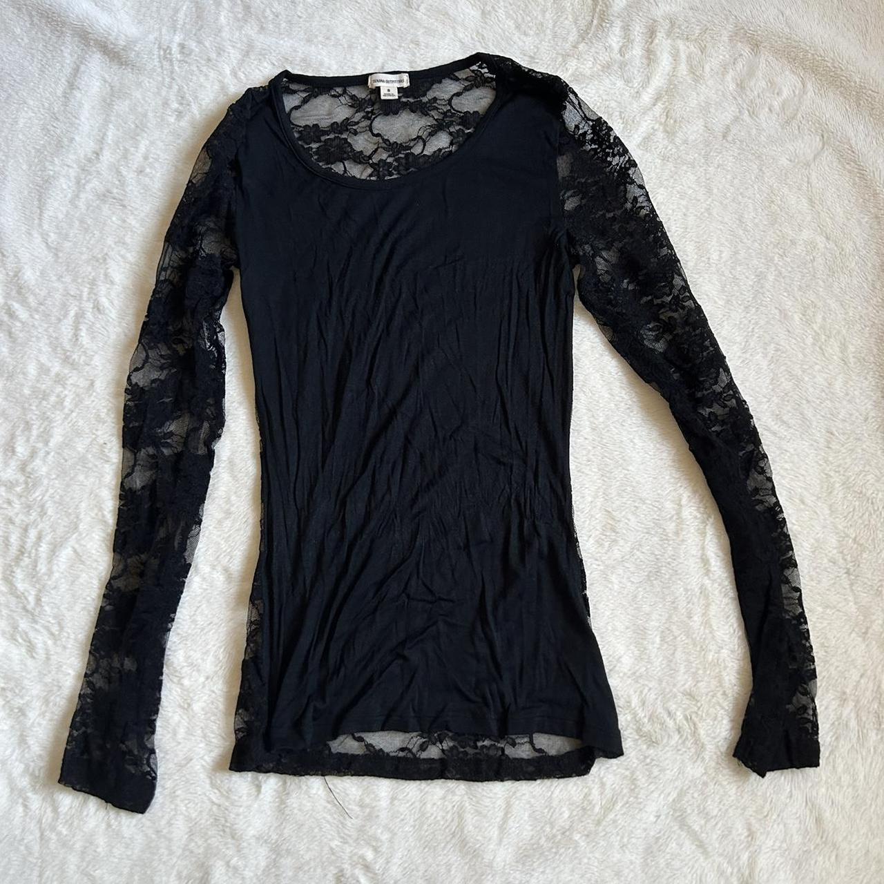 Lacey floral basic long sleeve top Perfect... - Depop