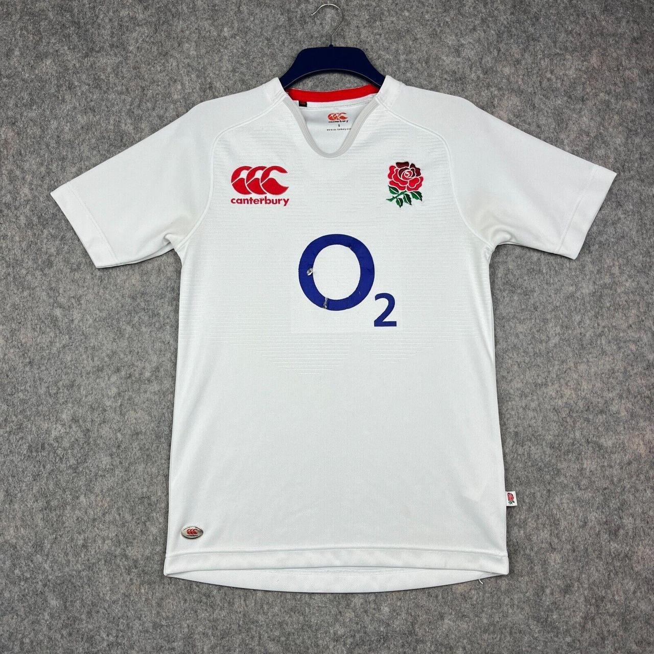 Canterbury England Rugby Shirt Mens Small O2 Polo... - Depop