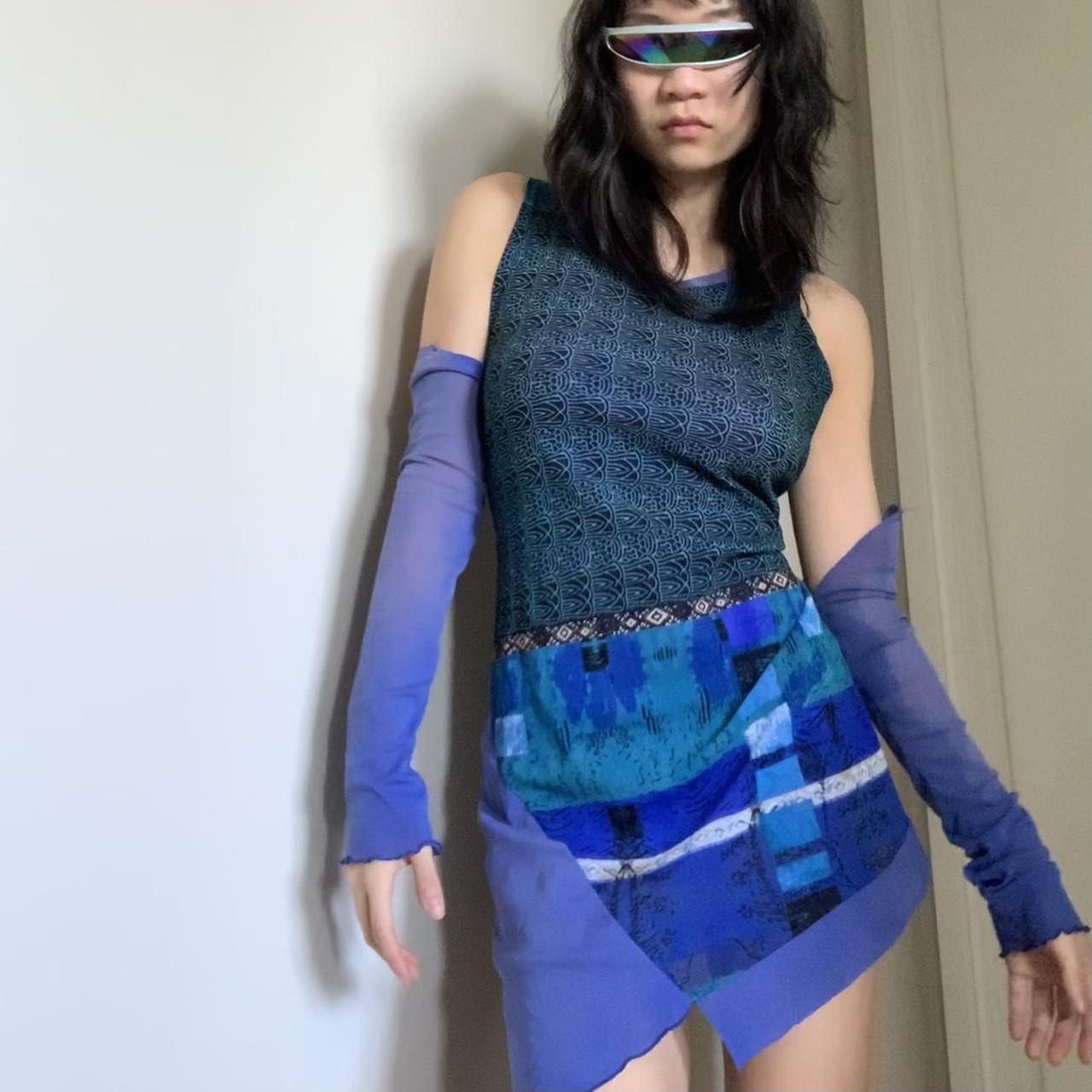 Upcycled mesh doof rave ensemble - one of a... - Depop