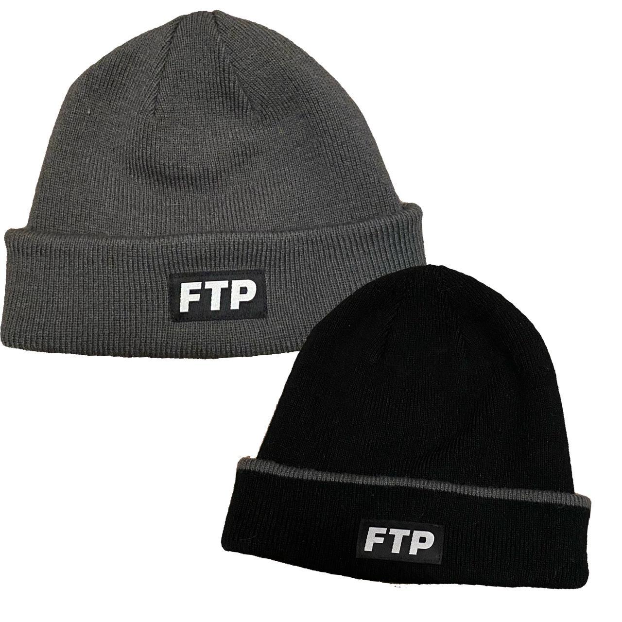 FTP Women's Black and Grey Hat | Depop