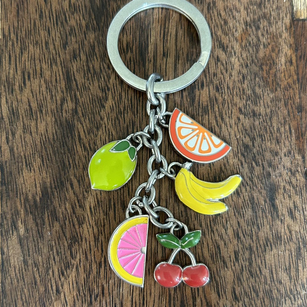 🍒🍌COACH Multi fruits mix charm Key chain Keyring... - Depop