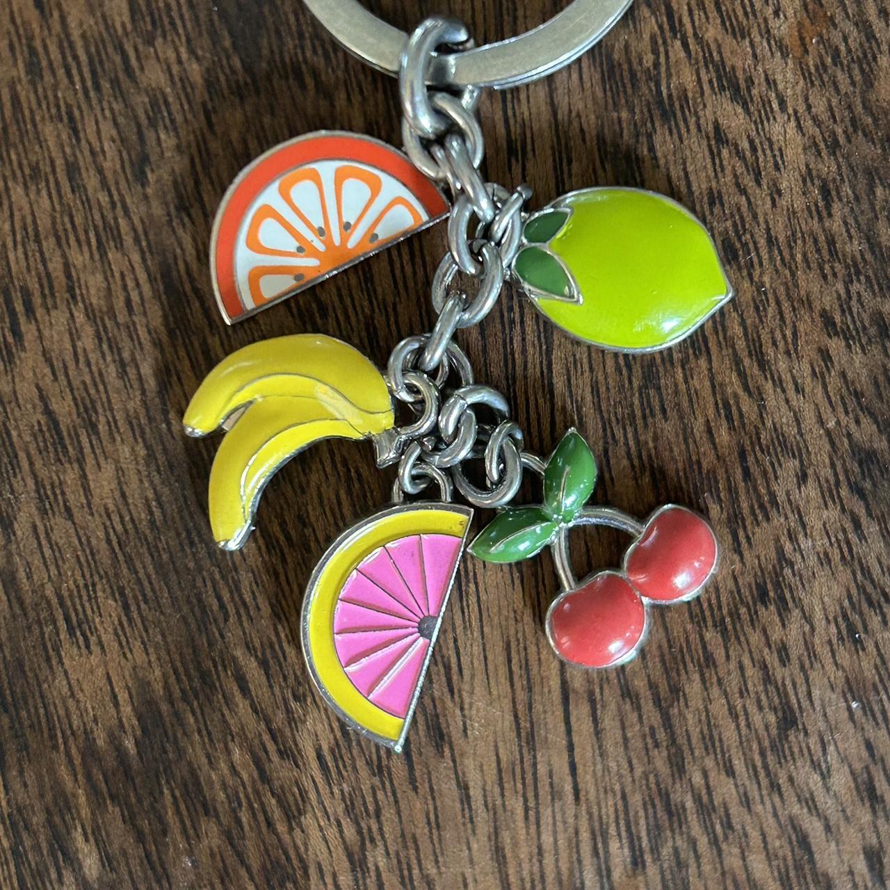 🍒🍌COACH Multi fruits mix charm Key chain Keyring... - Depop