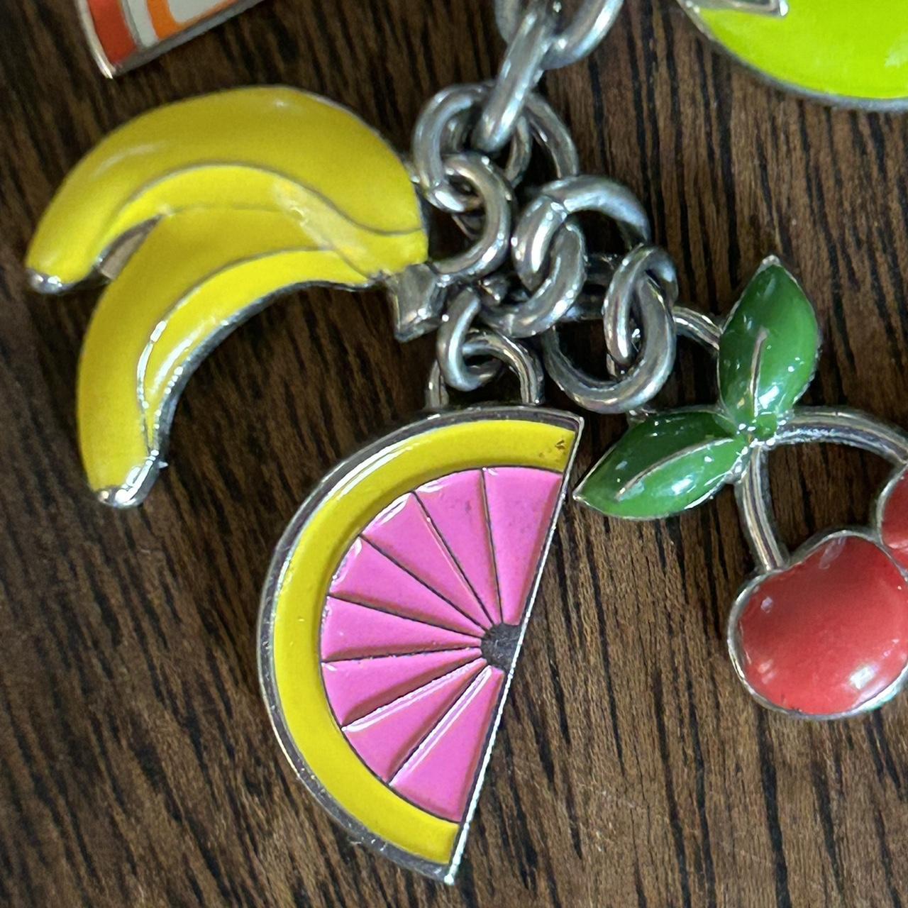 🍒🍌COACH Multi fruits mix charm Key chain Keyring... - Depop