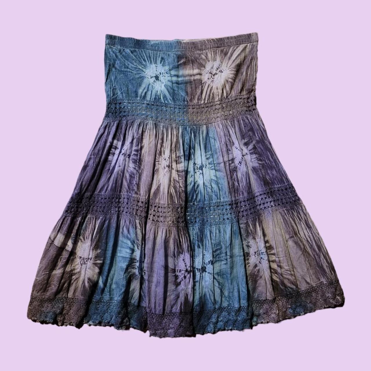 BOHO MERMAIDCORE MAXI SKIRT 🌊DETAILS: aqua blue,... - Depop