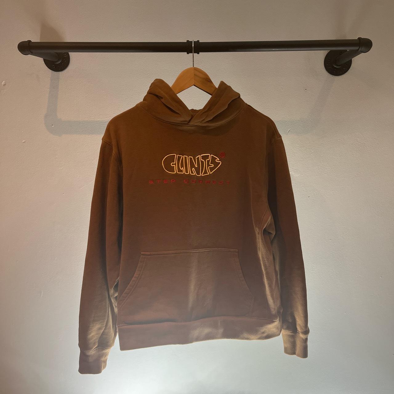 Clint’s brown heavy hoodie Rare really nice hoodie... - Depop