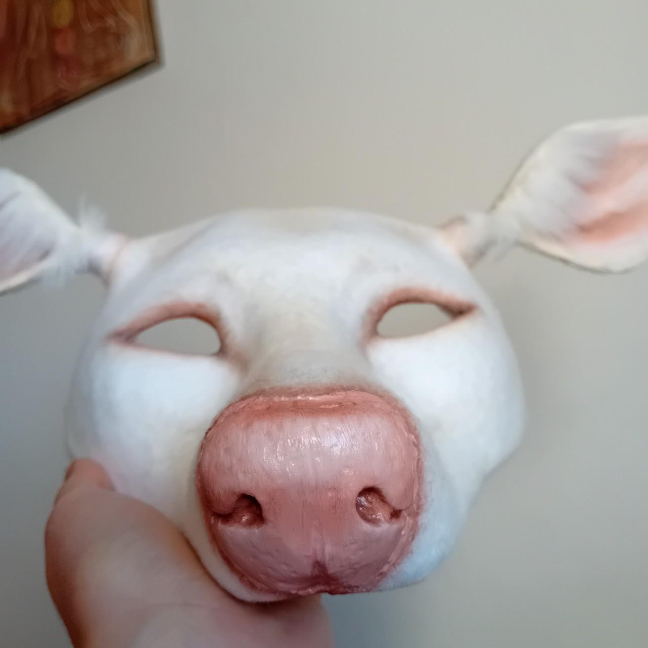 🪷Whimsical albino doe mask looking for a new home... | Depop