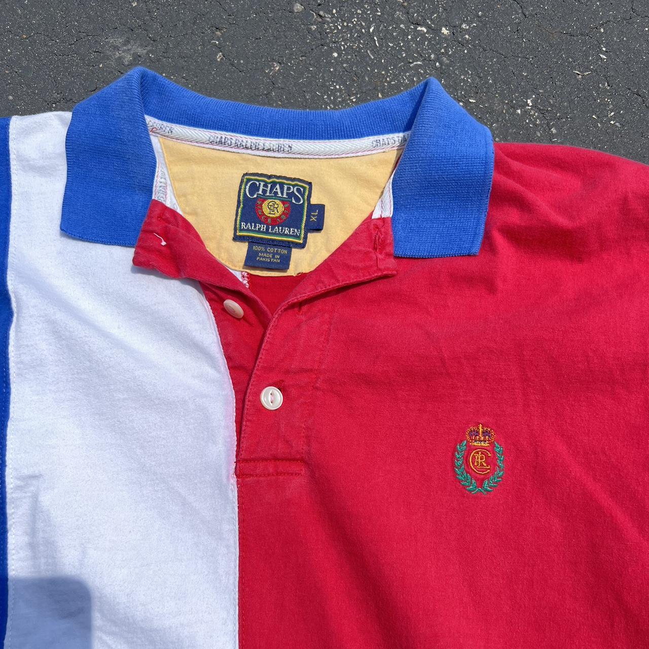 Vintage Chaps Ralph Lauren 90’s Color Block Polo... - Depop Vintage Chaps Ralph Lauren 90’s Color Block Polo... - Depop