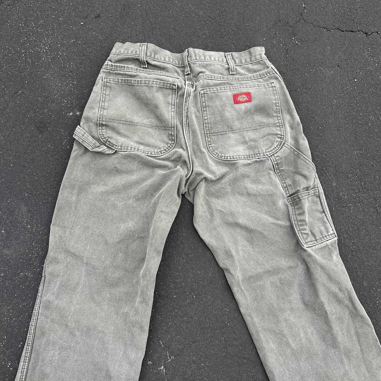 Green dickies carpenter work pants size 32x32 - Depop