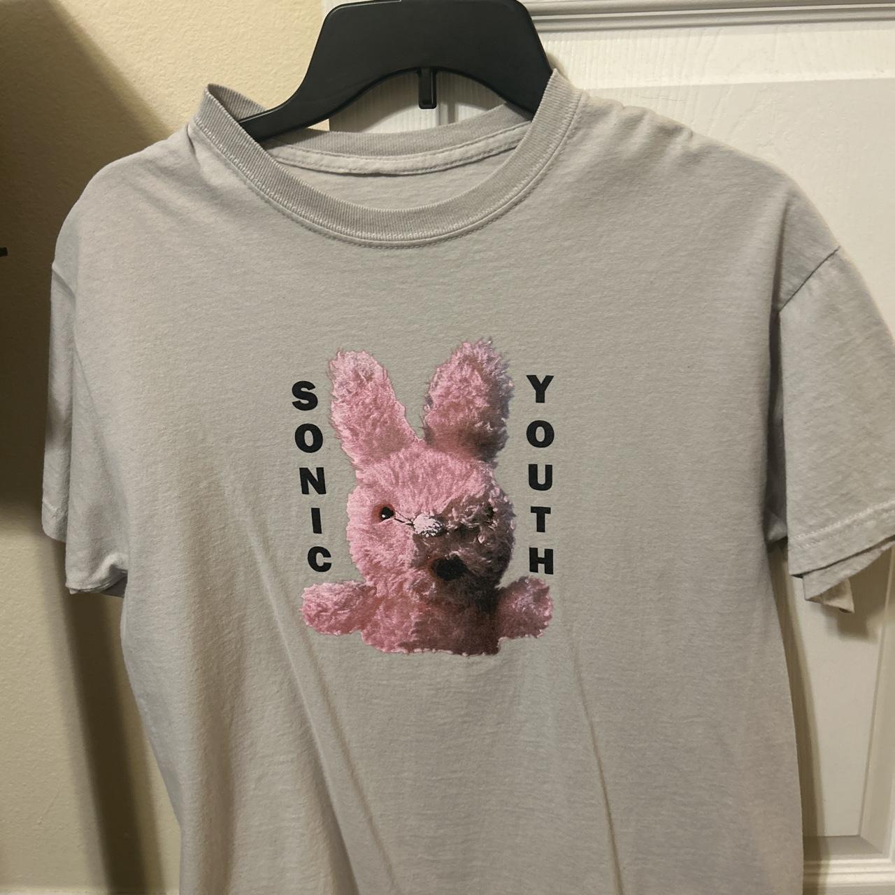 Sonic youth “Gracias” pink bunny shirt Great... - Depop
