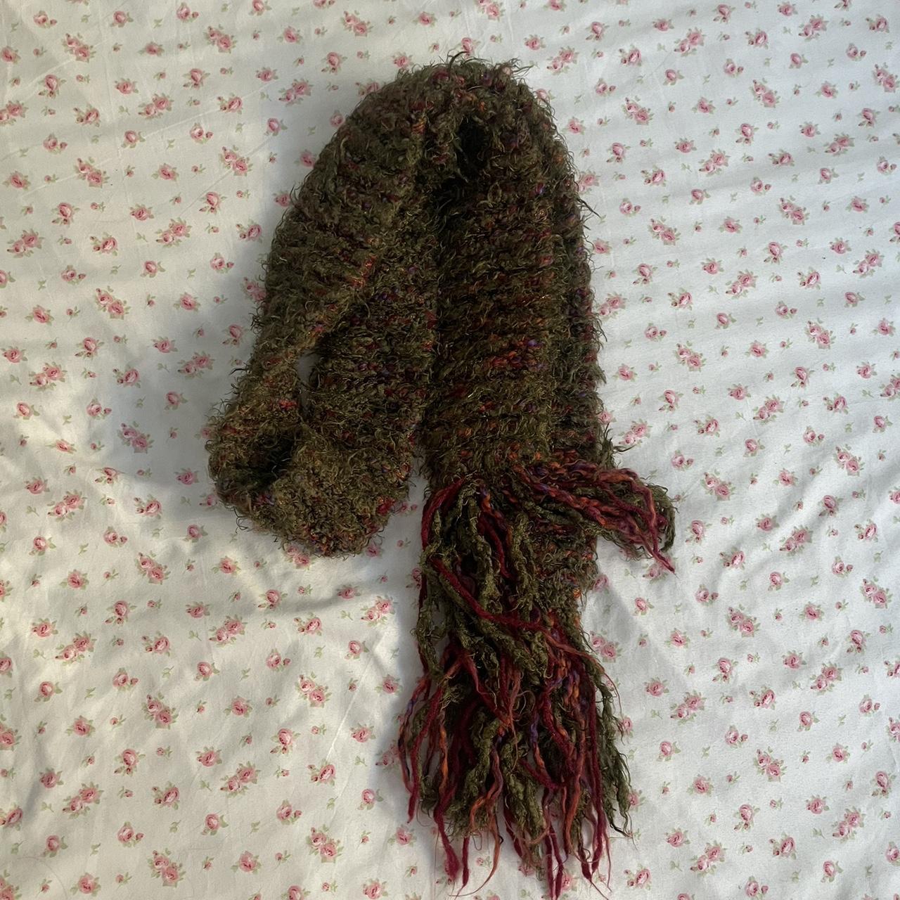 super cute scarf!! perfect to pair with a leather... - Depop