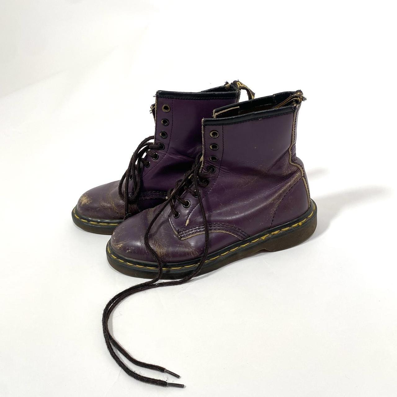 vintage purple doc martens ! ~ sturdy pair of... - Depop